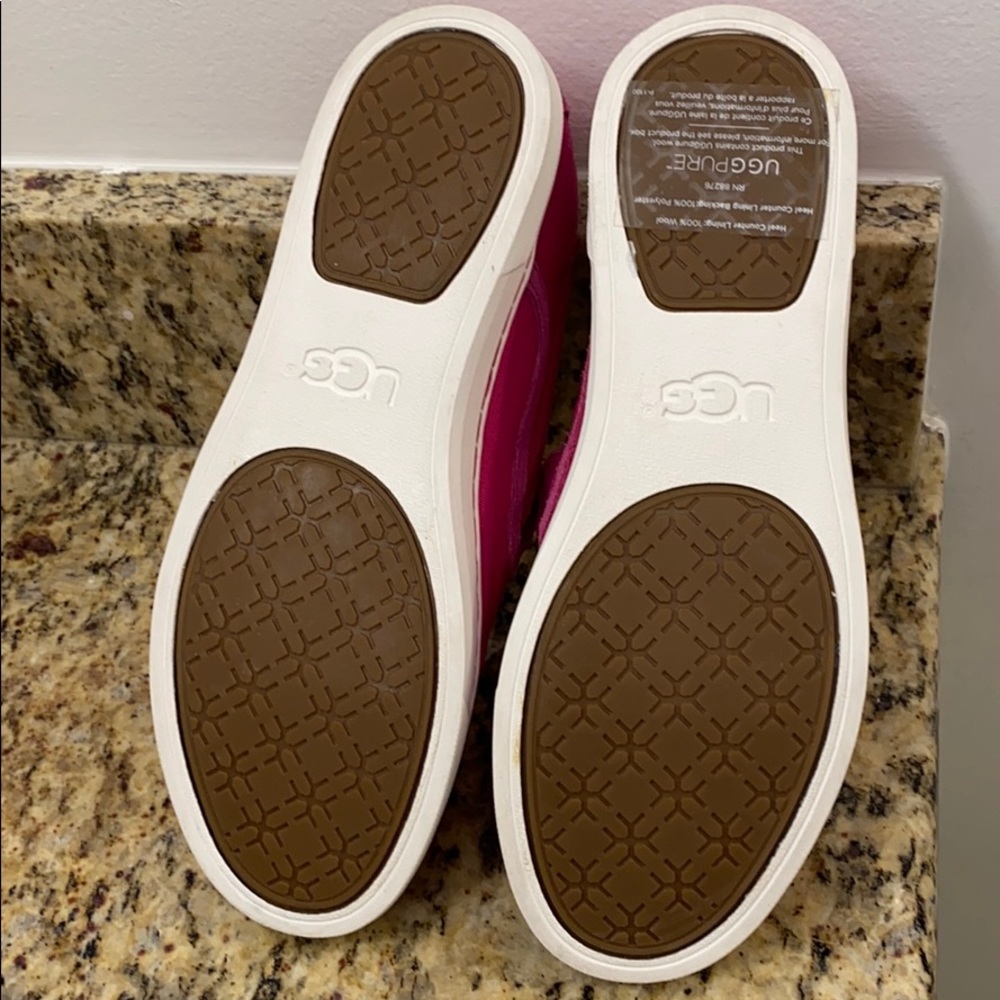 Ugg Leather And Textiles Canvas Shoes Size 7 , New - Gem